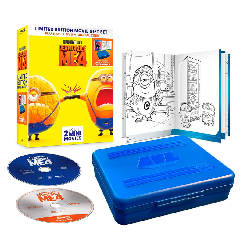 Despicable Me 4 (2024) (Blu-ray + DVD) Limited Edition Movie Gift Set ...