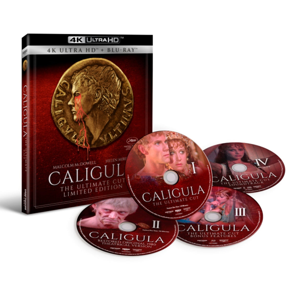Caligula: The Ultimate Cut (1979/2023) (4K UHD + Blu-ray + CD) Numbered ...