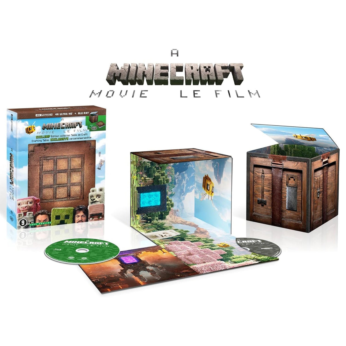 A Minecraft Movie (2025) (4K UHD + Blu-ray) Limited Cube Collector's ...