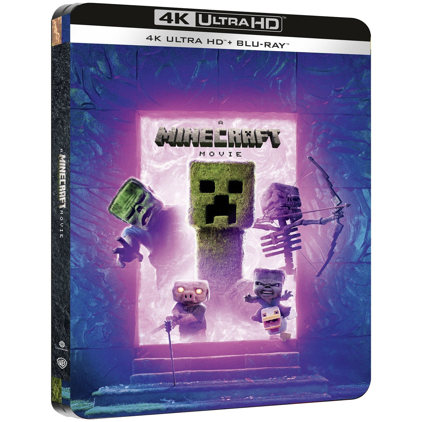 A Minecraft Movie (2025) (4K UHD + Blu-ray) Steelbook "Portal" Edition ...