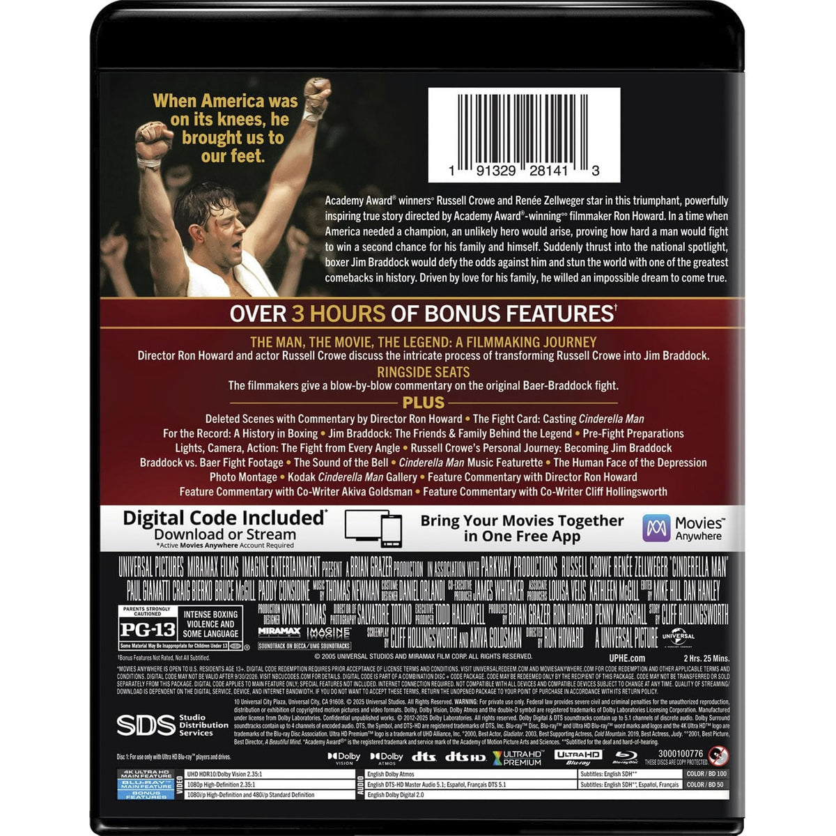 Cinderella Man (2005) (4K UHD + Blu-ray) – Bluraymania
