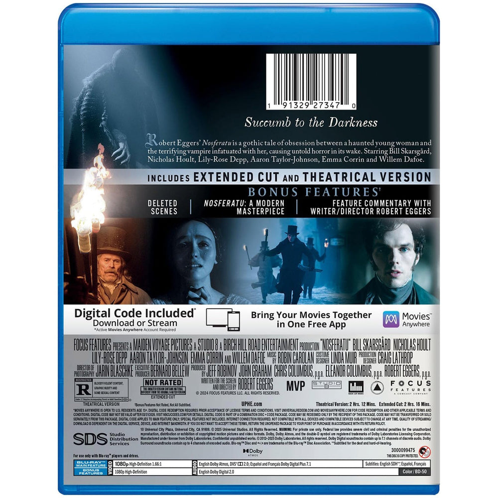 Nosferatu (2024) [Extended Cut] (Blu-ray) – Bluraymania