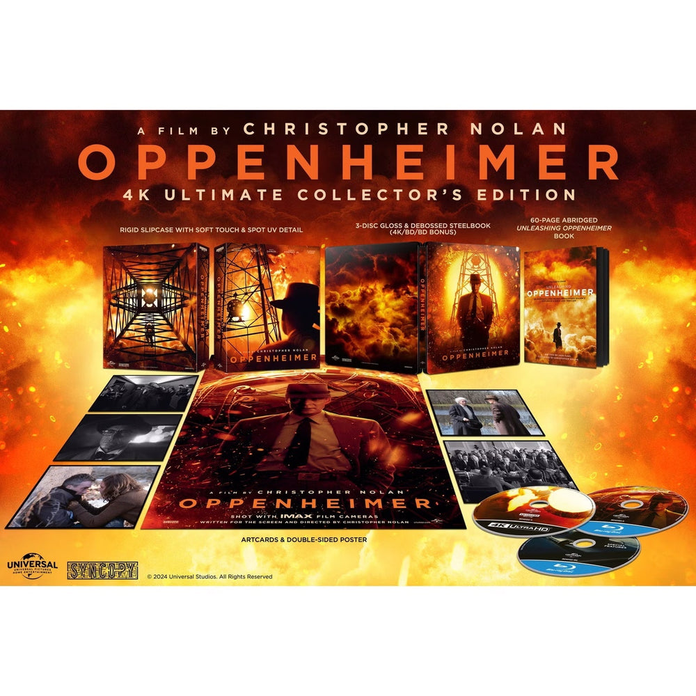 Oppenheimer (2023) (4K UHD + 2 Blu-ray) Steelbook Ultimate Collector's Edition – Bluraymania