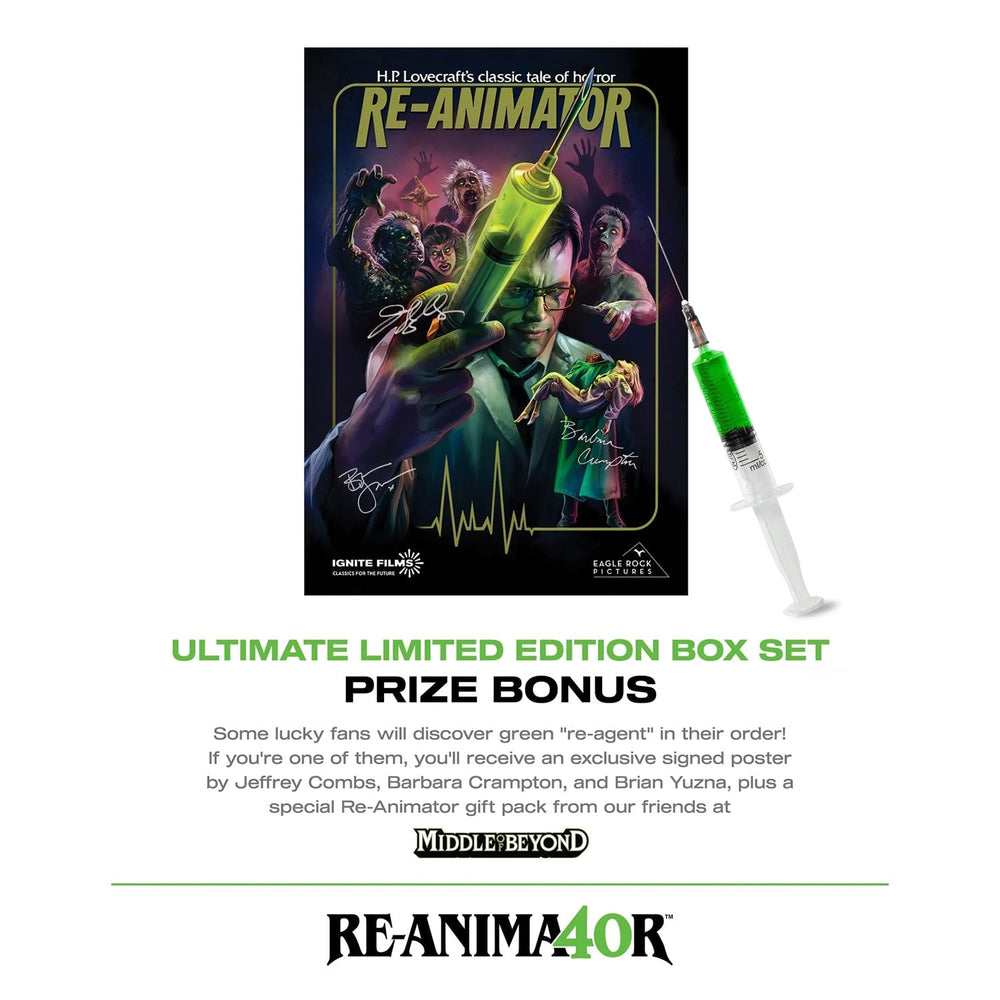 Re-Animator (1985) (4K UHD + Blu-ray) [40th Anniversary] Ultimate ...