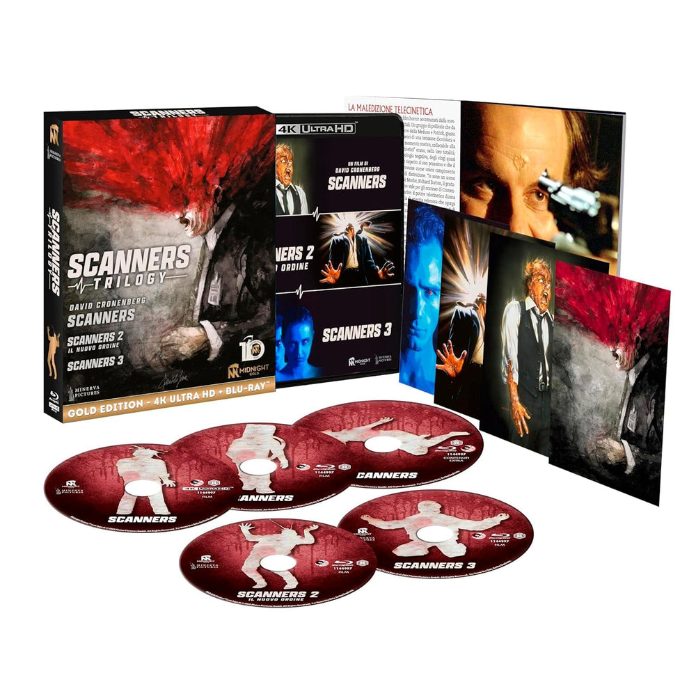 Scanners Trilogy (1981-1991) (4K UHD + 4 Blu-ray) Gold Edition ...