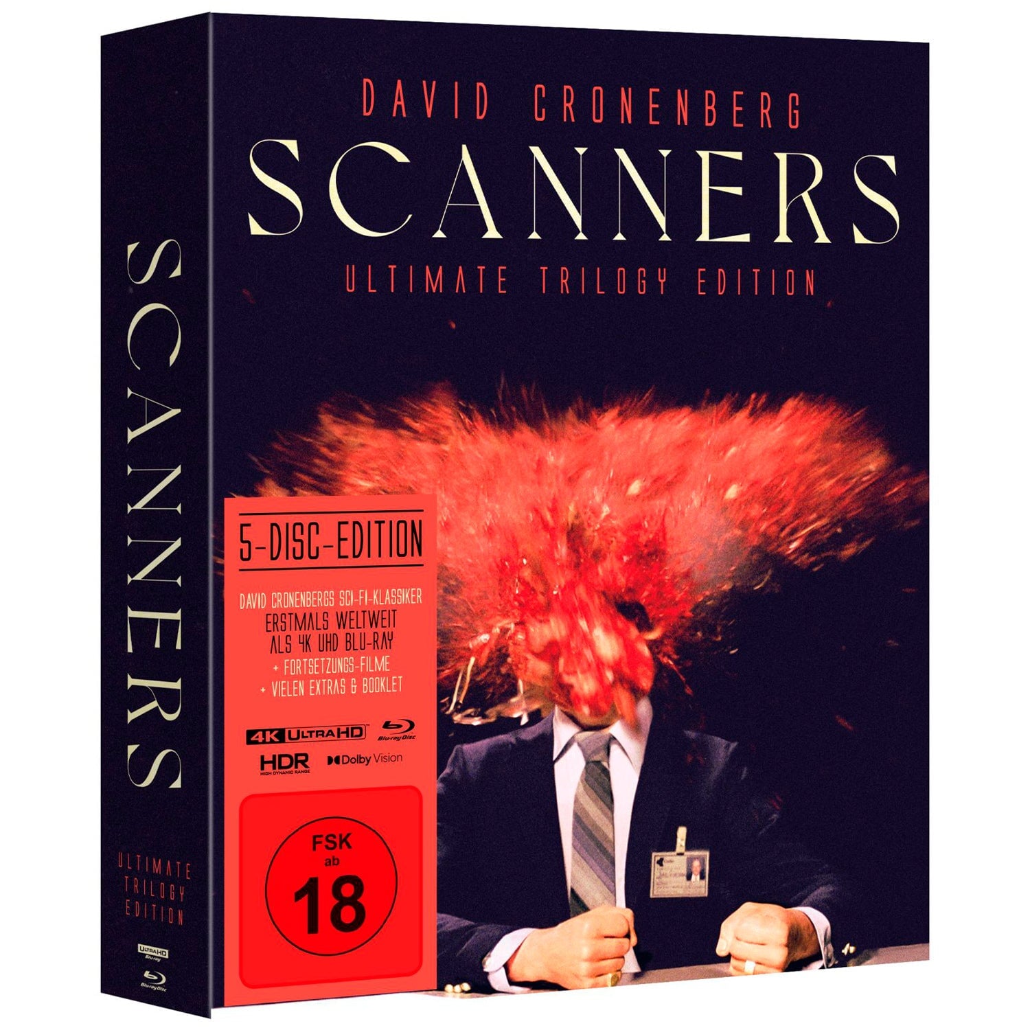 Scanners Trilogy (1981-1991) (4K UHD + 4 Blu-ray) Ultimate Edition ...
