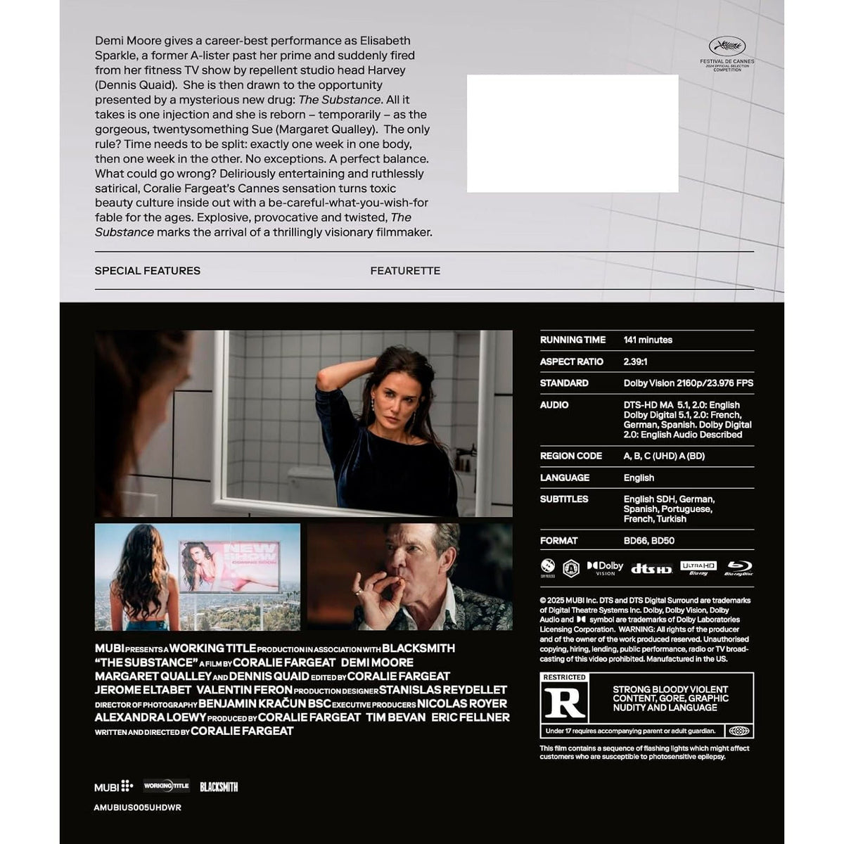 The Substance (2024) (4K UHD + Blu-ray) – Bluraymania