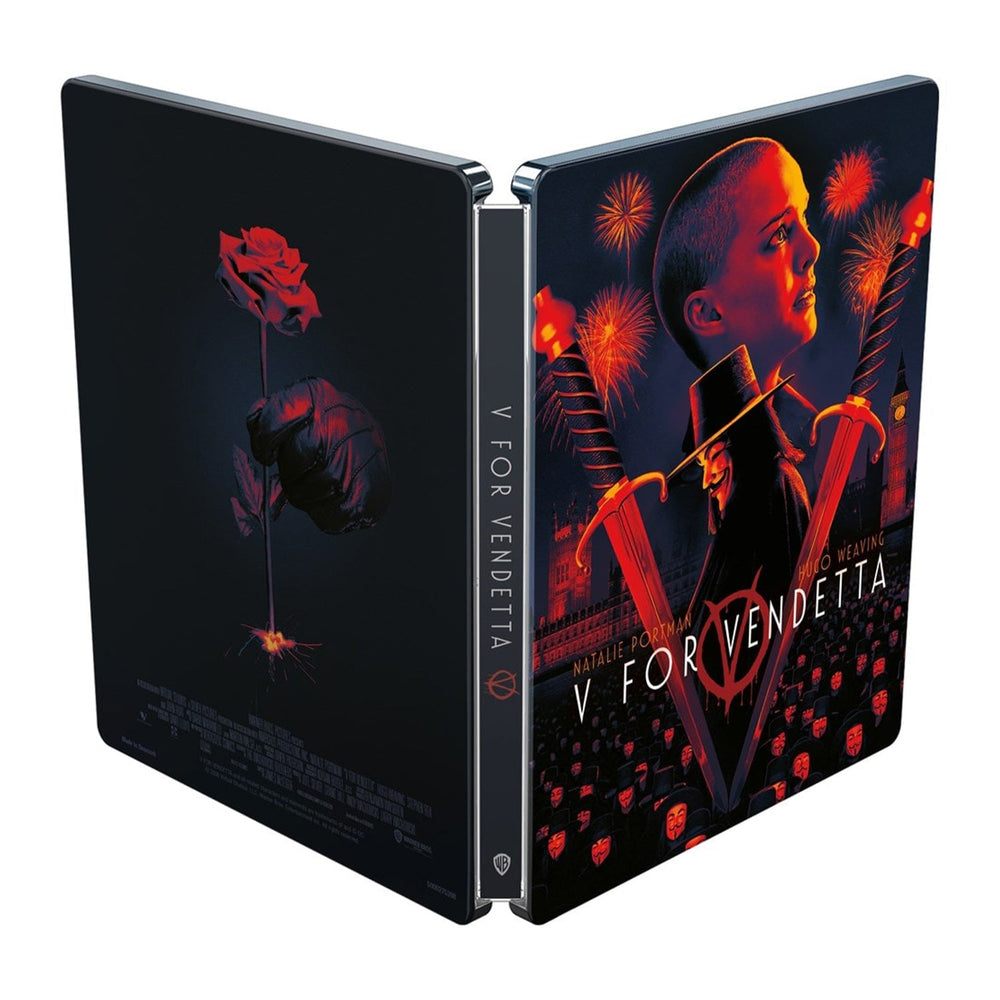 V for Vendetta (2005) (4K UHD + Blu-ray) Steelbook – Bluraymania