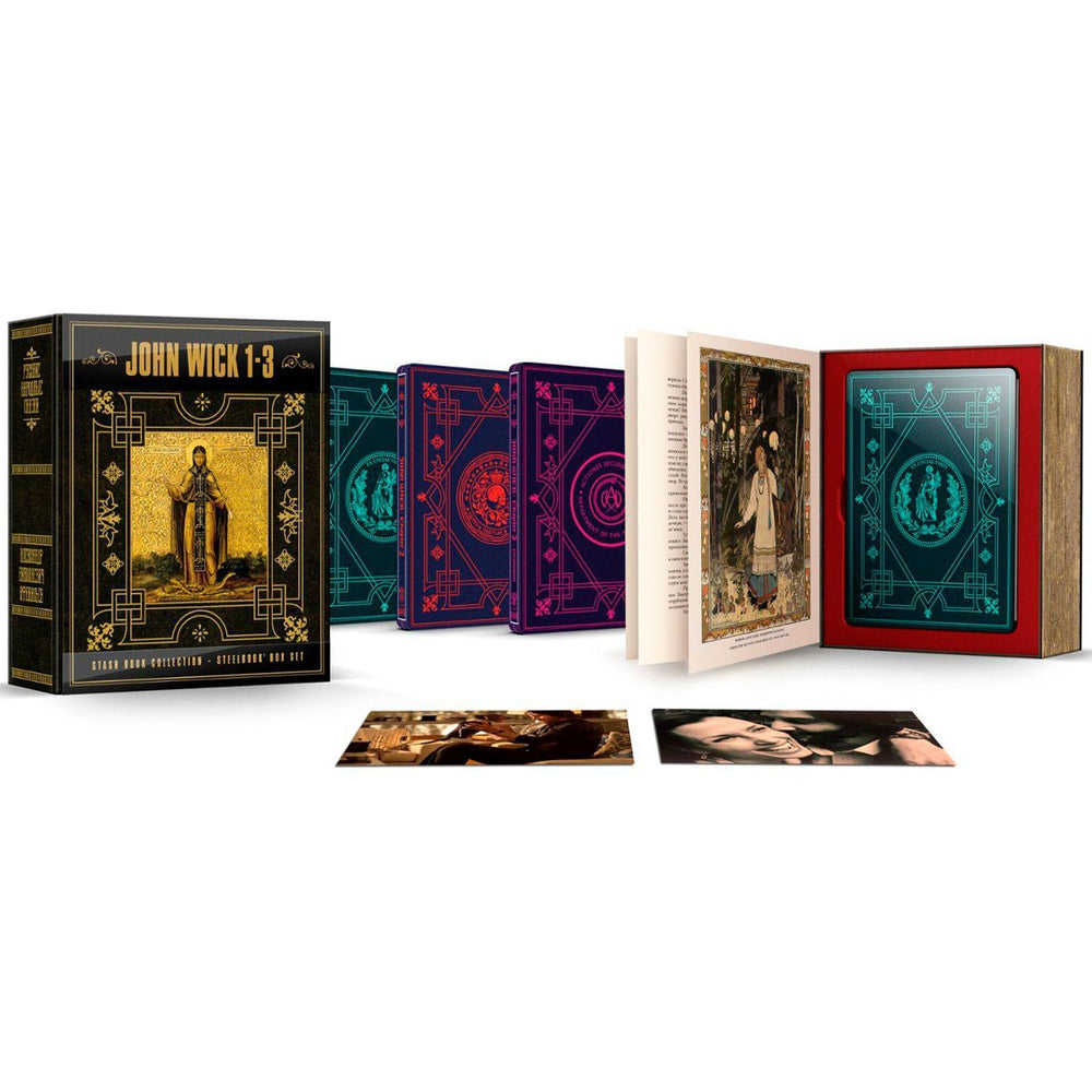 John Wick 1-3 (4K UHD + Blu-ray) Stash Book Collection [SteelBook] – Bluraymania