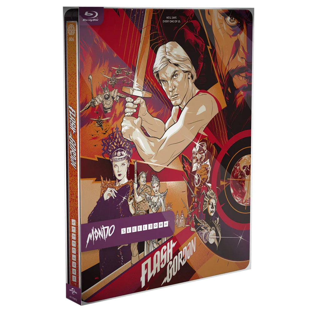 Флэш Гордон (1980) (англ. язык) (Blu-ray) Mondo #006 Steelbook (Flash ...