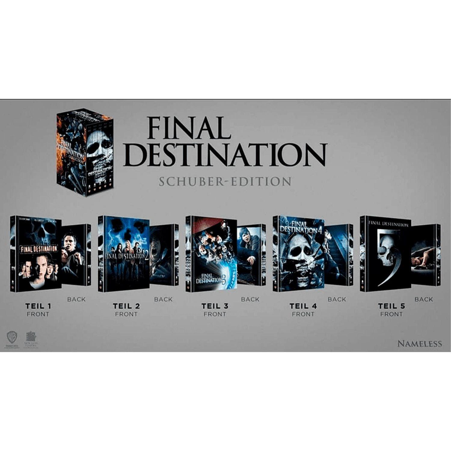 Final Destination 1-5 (5 Blu-ray) 5 Mediabooks Edition